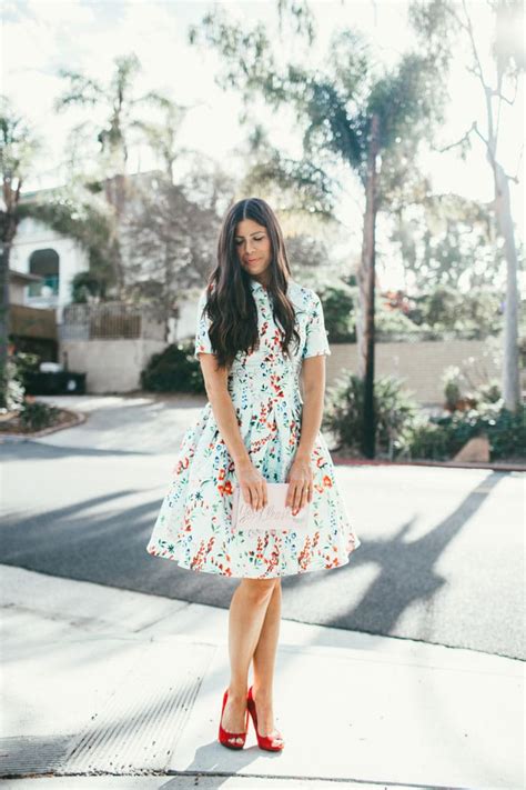 Red Heels Floral Dress Perfect Duo All On Sale Mint Arrow