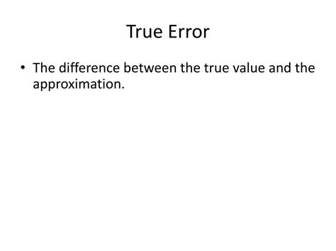 PPT Roundoff And Truncation Errors PowerPoint Presentation Free