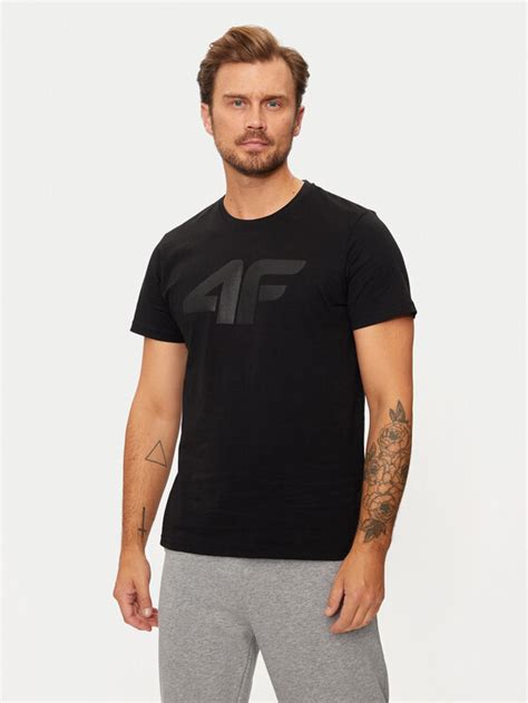 4f T Shirt 4fwmm00ttshm1844 Czarny Regular Fit Modivo Pl