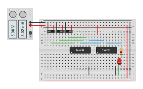 Circuit Design Ab Bc Using Basic Gates Tinkercad