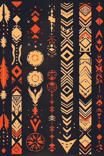 Filipino Tboli Patterns With Tribal Motifs Premium Ai Generated Vector
