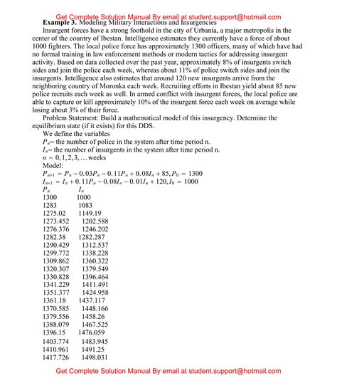 Solution Manual For A First Course In Mathematical Modeling 5e Frank Giordano William Fox Pdf