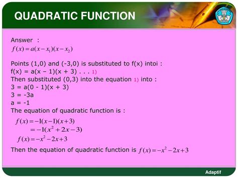 Ppt Functions Linear Function Equation And Quadratic Function