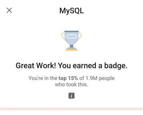 Prasad Deshmukh On Linkedin Linkedinskillassessment Mysql Linkedin