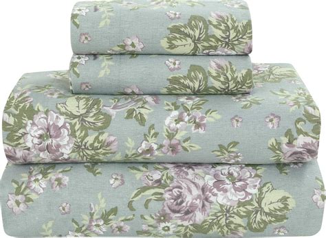 Tribeca Living 100 Cotton Queen Flannel Bed Sheet Set