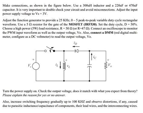 Solved Please Calculate The Voltage Ripple Of The Buck Boost Converter