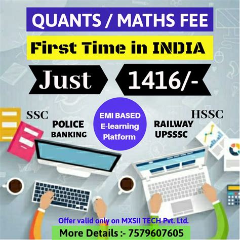 Quants Maths Course Mxsii Tech Private Limited