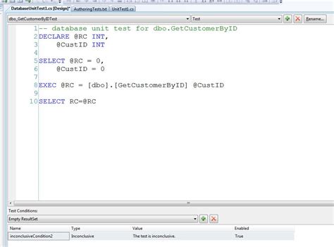Data Dude Tutorial Writing Database Unit Tests