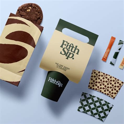Logo & Branding Boat on Instagram: "☕ FifthSip Coffee Shop Branding and ...