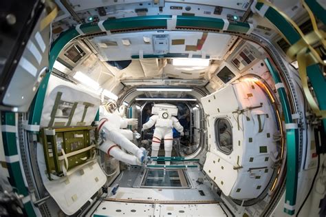 premium ai image 3d realistic spaceship interior background