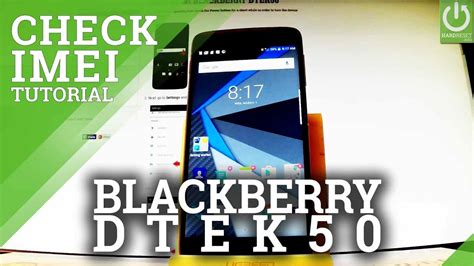 How To Check Imei In Blackberry Dtek50 Imei Information Youtube