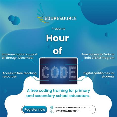 Eduresource Ng On Linkedin Hourofcode Teacherstraining Steamsducation Freetraining Educators