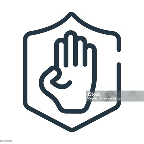 Right To Objection Thin Line Icon Simple Objection Linear Icons From