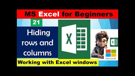 21 Hiding Rows And Columns Excel For Beginners Youtube