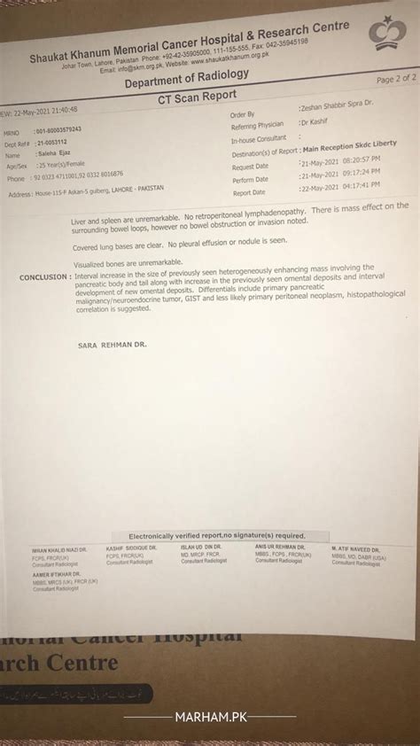 Ask A Gynecologist Online For Pancreatic Mass