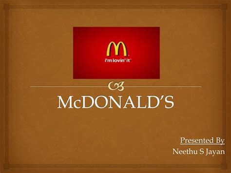 Mcdonalds Powerpoint Template