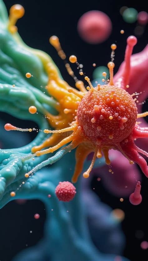 An Abstract Depiction Of A Catalyst Igniting A Chemical Transformation With Energetic Molecules