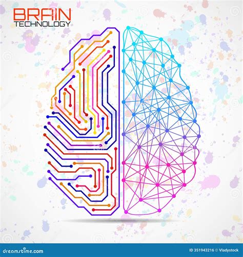 Left Right Human Brain Concept Logic Part And Creative Part Stock Illustration Illustration