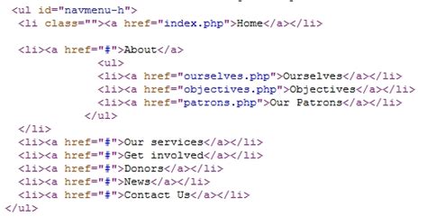 Mysqlphp Tree Navigation Menu Stack Overflow