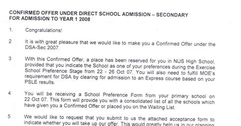 Welcome All DSA Confirmed Offers