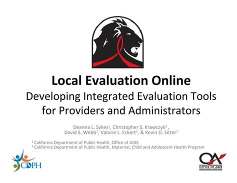 local evaluation online ppt
