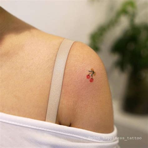 Tiny Cherry Tattoo Tattoo Designs For Women