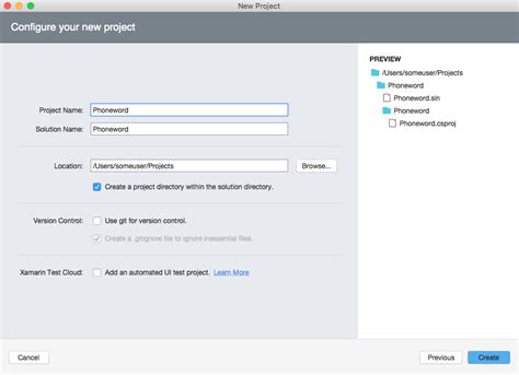 exercise 2 creating xamarin forms phoneword