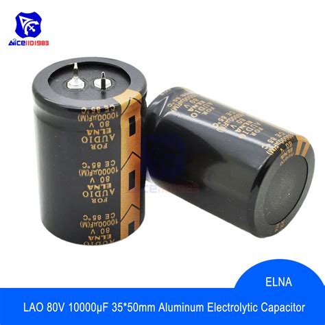 Diymore конденсаторы Лао 80V 10000μF постоянной ёмкости, универсальный ...