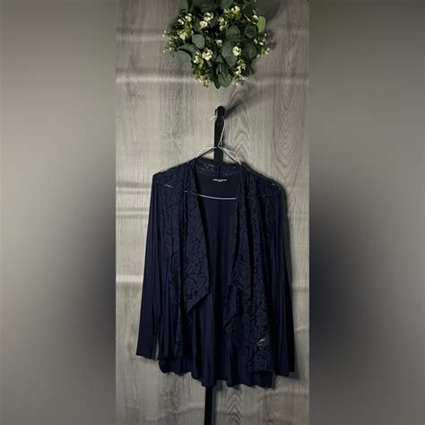 Sweaters Plus Size Navy Lace Cardigan Poshmark