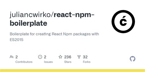 GitHub Juliancwirko React Npm Boilerplate Boilerplate For Creating React Npm Packages With ES