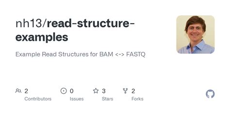 github nh13 read structure examples example read structures for bam