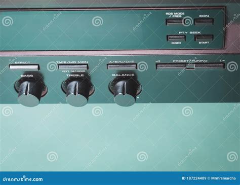 Close Up Of Volume Controls Panel Audio Receiver Control Panel Control Panel By Sound
