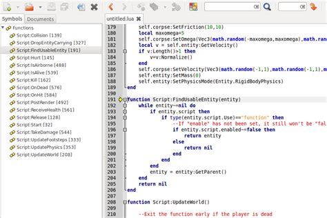 Lua Editor Function Overview Suggestion Box Leadwerks Community