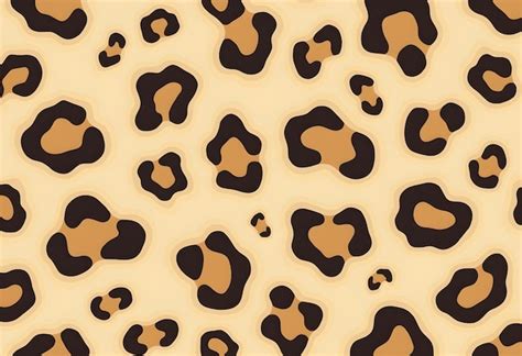 Vectorbased Cheetah Pattern Design With Softedged Spots On Warm Beige