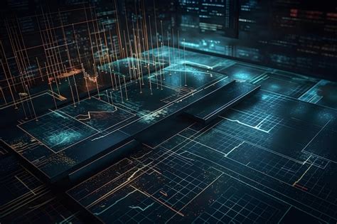 Premium Photo Digital Data Transfer Generative Ai