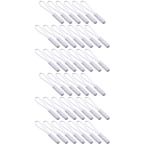 40 Pcs Cylinder Head Zipper Puller Clothing Plastic Zipper Head Compact