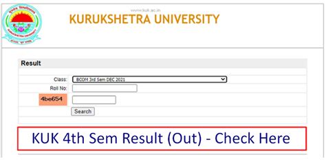 Kuk 4th Sem Result 2023 Out यहाँ देखें Kurukshetra University