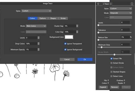 Trace Bw Drawing Ignore Background Not Working Vectorstyler