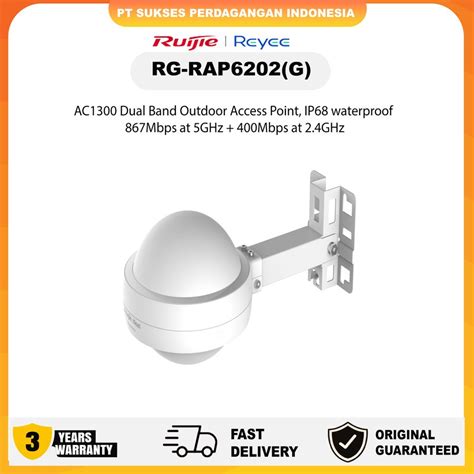 Jual Ruijie Akses Poin Omni Direksional Outdoor Wi Fi 5 Ac1300 Reyee Rg Rap6202 G Shopee