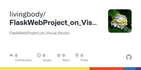 Github Livingbody Flaskwebproject On Visual Studio Flaskwebproject