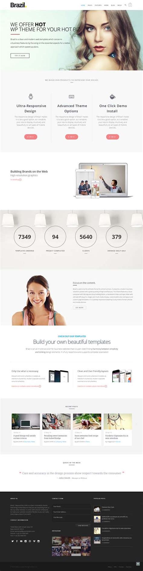 Responsive Wordpress Themes With Bootstrap And Html5 Graphic Design