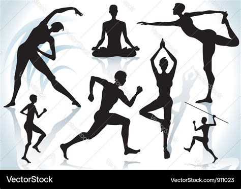 Exercises Royalty Free Vector Image Vectorstock