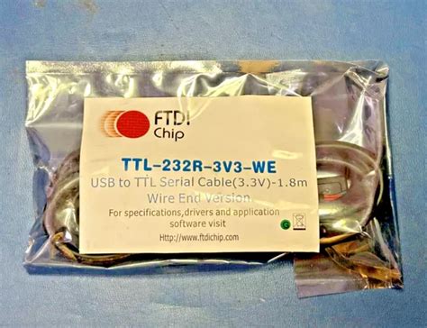 Usb To Ttl Serial Adapter Cable 3 3v Wire Ended Ttl 232r 3v3 We 14 97 Picclick Ca