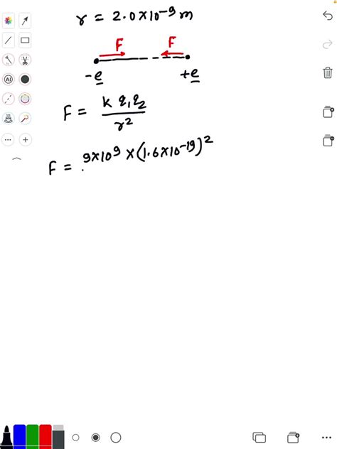 Solved An Electron And A Proton Are Separated By 2 0 Nm A What Is