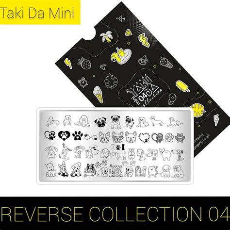 TAKIDA Пластина для стемпинга mini 04 Reverse Collection купить на OZON ...