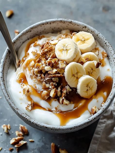Indulge In A Salted Caramel Banana Yogurt Bowl Bliss Recipes By Keira