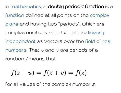Definition Of Double Periodicity