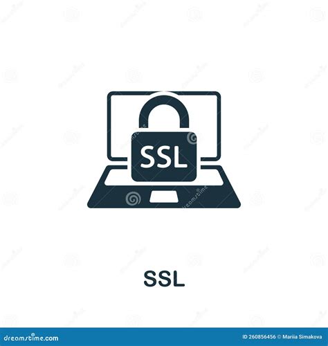 Ssl Icon Monochrome Simple Cyber Security Icon For Templates Web Design And Infographics Stock
