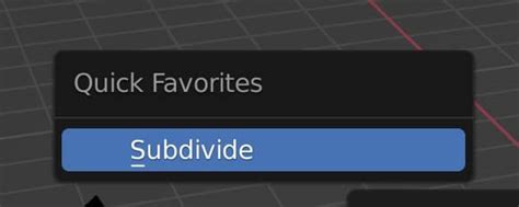 What Is The Shortcut For Using The Subdivide Tool In Blender Blender
