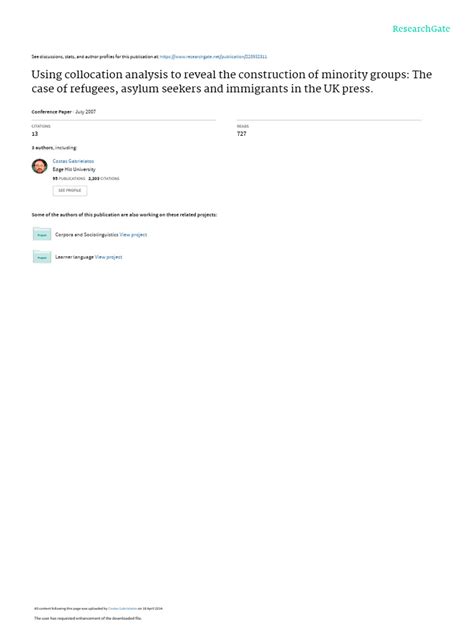 Usingcollocationanalysistorevealtheconstruct Pdf Refugee
